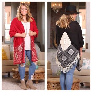 2 a T Boutique | Jackets & Coats | Gorgeous Aztec Fringe Sweater ...